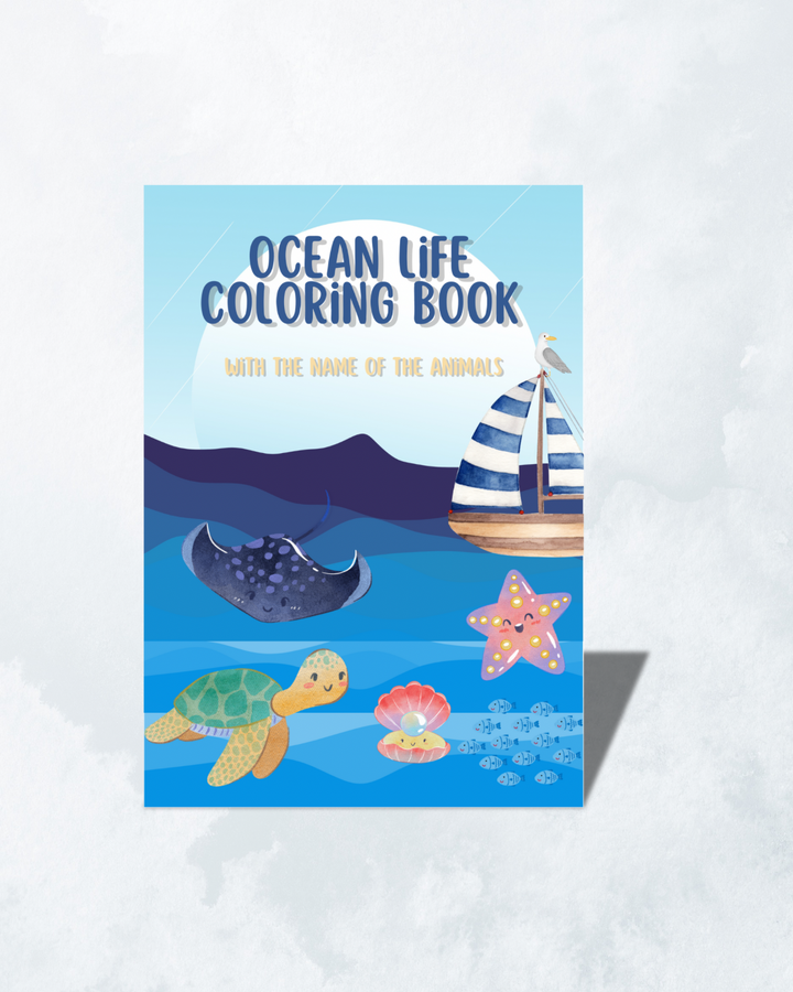 Ocean Life Coloring Book – Dive into the Underwater World Through Art ...